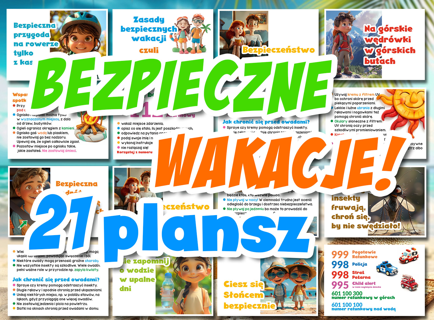 Gazetka Bezpieczne Wakacje Pomys owa Lama Gazetka Bezpieczne Wakacje Pomys owa Lama